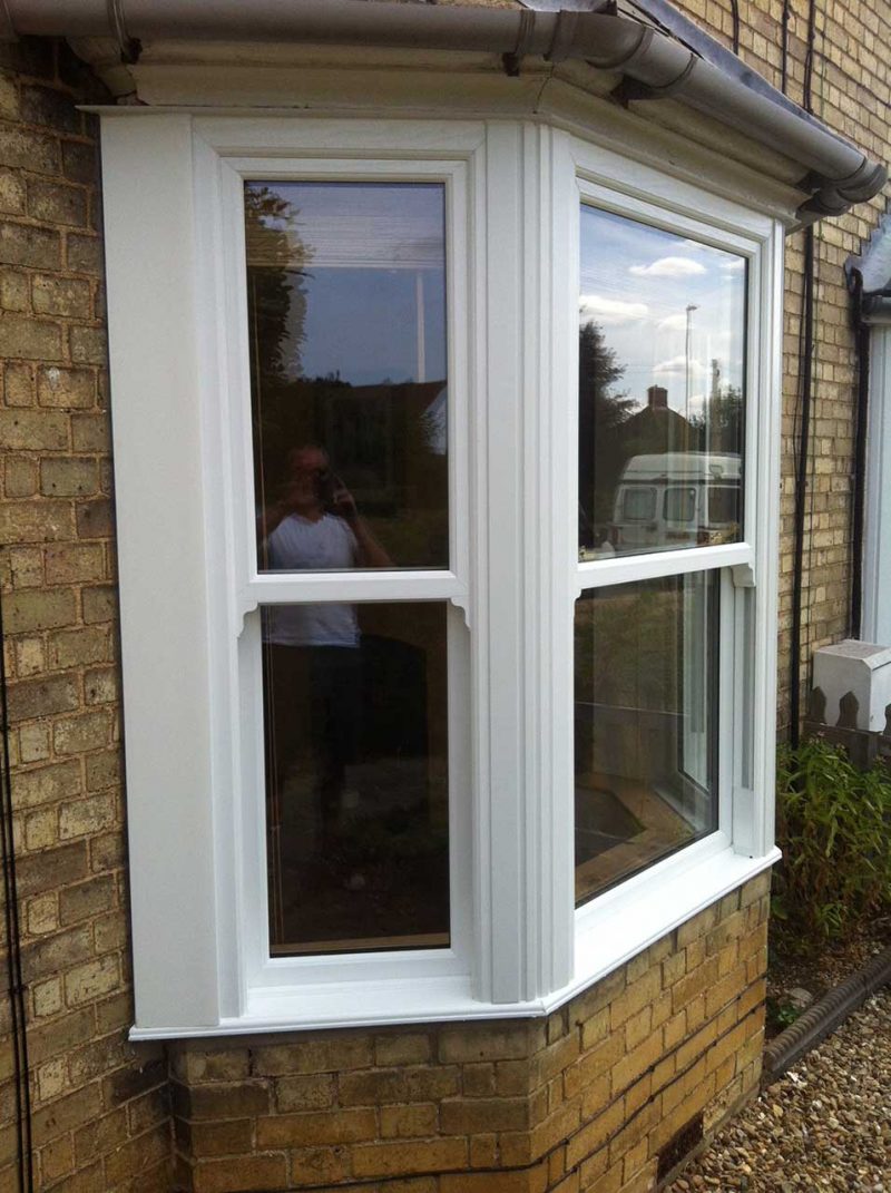 New Sliding Sash White Wood windows in Hartford - Apple Home Improvements